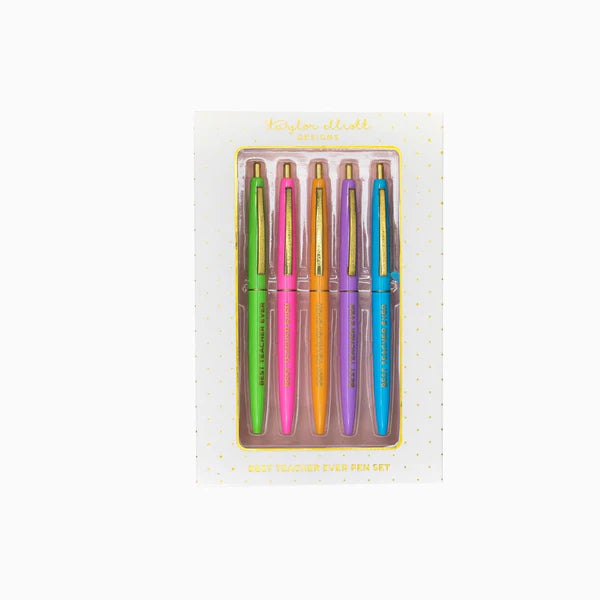 Best Teacher Pen Set – Wrapped Gift Boutique