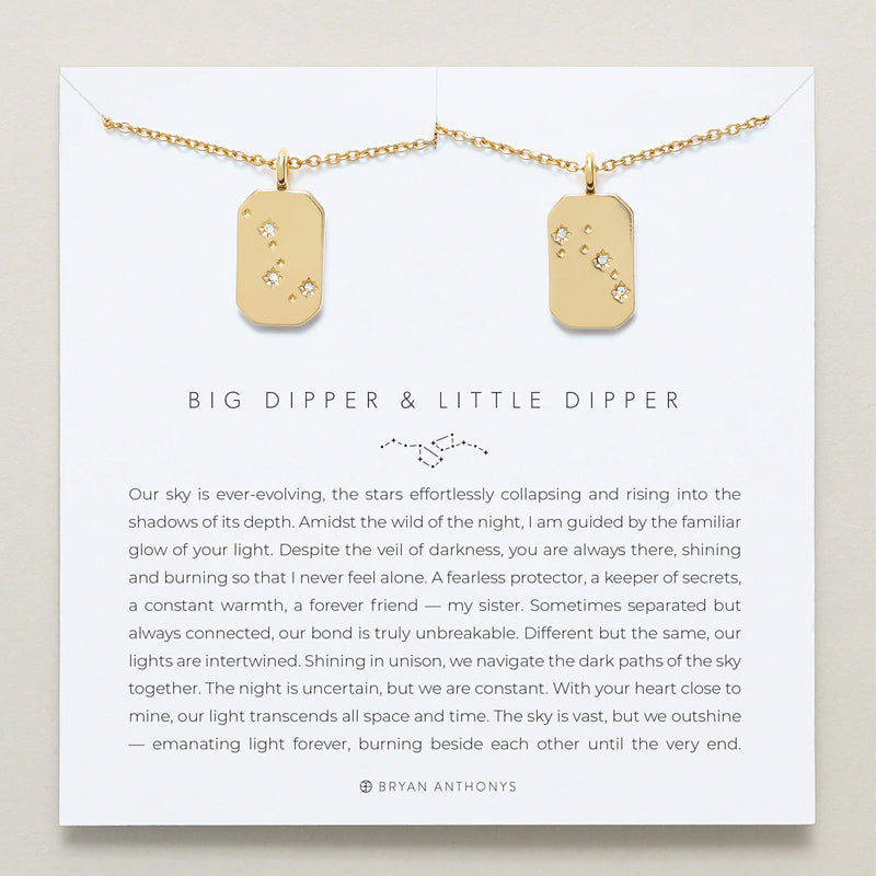 Big Dipper & Little Dipper Necklace Set – Wrapped Gift Boutique